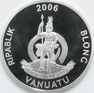 Coin: 10 Vatu (Libythea geoffroy) (Vanuatu) (2006 - Numismatic Products ...