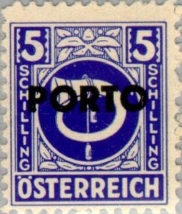 Stamp: Posthorn overprinted "PORTO" (Austria(Postage Due - PORTO ...