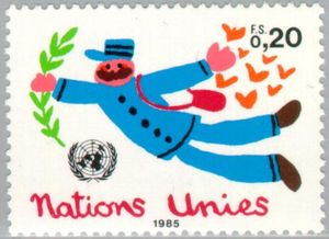 Stamp: Symbols U.N.O. (UNO Geneva(UN-Symbols) Mi:NT-GE 131,Sn:NT-GE 133 ...