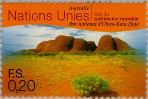Stamp: Uluru National Park, Australia (World Heritage 1987) (UNO Geneva ...
