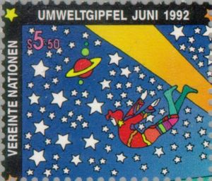 Postzegel: Earth Summit Rio de Janeiro 1992 (Verenigde Naties Wenen ...