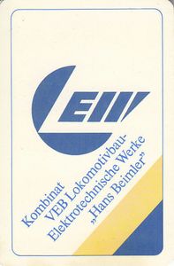 Pocket Calendar: LEW Logo (Germany, Democratic Republic (DDR)(LEW ...