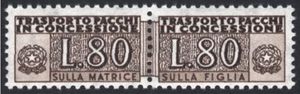 Stamp: Concession Post (Italy(Concession parcel) Un:IT PC12/III,Sas:IT ...
