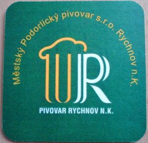 Beer Coaster: Rychnov n.Kn. (Městký Podorlický pivovar, Czech RepublicCol:CZ-002175