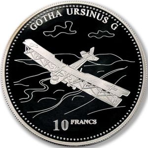 Münze: 10 Francs (Gotha Ursinus G) (Kongo, Demokratische Republik ...