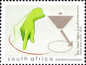 Stamp: Signs to order a taxi (South Africa(Taxi Hand Signs) Mi:ZA 1899 ...