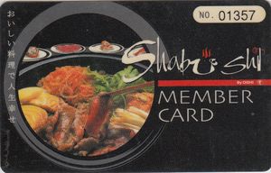 Functional Card: Member Card (Restaurants and Cafes, Thailand(Shabushi ...
