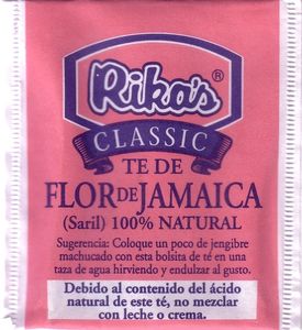 Tea Bag: Te de Flor de Jamaica (Saril) 100% Natural (Rika's Classic ...