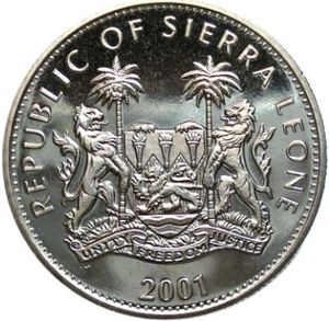 Coin: 1 Dollar (Big cats of the world - colored Cougar) (Sierra Leone ...