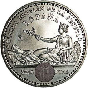 Coin: 2,000 Pesetas (Final Emission of the Peseta) (Spain(1994~2001 ...