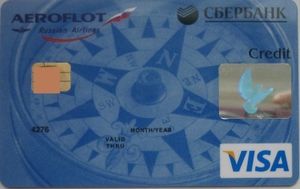 Bank Card: Compasses Aeroflot (Sberbank, RussiaCol:RU-VI-0024.11