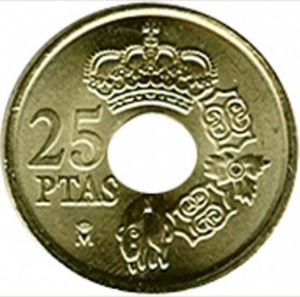 Moneda: 25 Pesetas (España(1975~2001 - Juan Carlos I (Pesetas ...