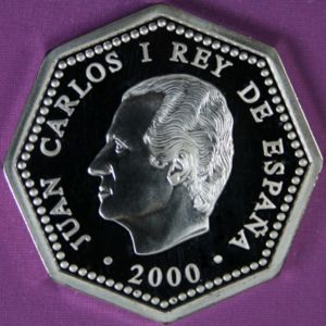 Coin: 1,500 Pesetas (Millenium) (Spain) (1987~2001 - Juan Carlos I ...