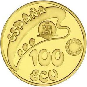 Coin: 100 Ecu (Madrid European Capital of Culture) (Spain) (1989~1995 ...
