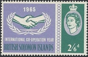 Stamp: ICY Emblem (Solomon Islands(International Co-operation Year ...