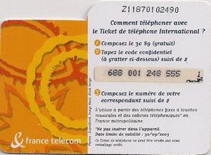 Phonecard: International 3 - New Logo France Telecom (France Telecom ...