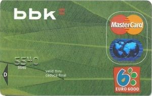 Bank Card: Bbk = (BBK - Caja Bilbao Bizkaia, SpainCol:ES-MC-0152.01