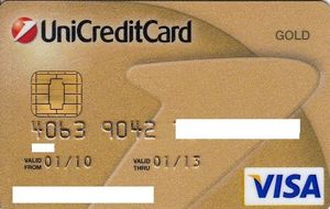 Bank Card: UNICREDIT Gold (UniCredit Banca, ItalyCol:IT-VI-0012