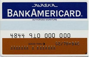 Bank Card: BankAmericard Card (Alaska BankAmericard, United States of ...