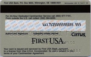 Bank Card: MasterCard Standard "The Nature Conservancy" (First USA Bank ...
