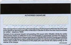Bank Card: Barklays GibCard (Barklays Bank, Gibraltar) Col:GI-GM-0001