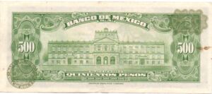 Banknote: 500 Pesos (Mexico(1946-1978 Issue) Wor:P-51r.8