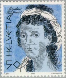 Stamp: Angelika Kauffmann (1741-1807) (Switzerland(Famous people) Mi:CH ...