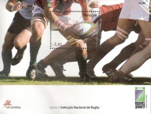 Selo: Support to National Rugby Team (Portugal(Apoio à Seleção Nacional ...