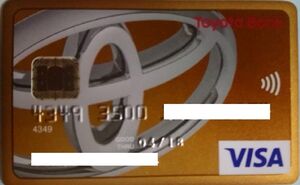 Bank Card: Toyota Bank (Toyota Bank, PolandCol:PL-VI-0596.02