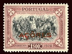 Stamp: Battle of Atoleiros (Azores(Independence - History of Portugal ...