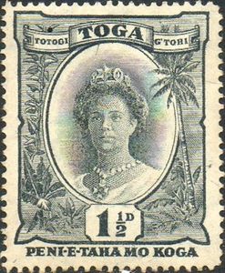 Stamp: Queen Sālote Tupou III (1900-1965) (Tonga(Definitives 1920-1935 ...