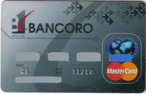 Tarjeta de Banco: Bancoro (Bancoro, VenezuelaCol:VE-MC-0120 💳