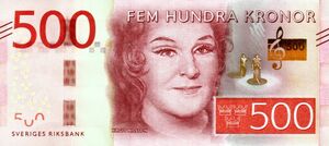 Banknote: 500 Kronor (Sweden(2015-2018 Issue) Wor:P-73b.2
