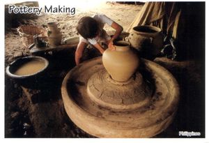 Postcard: Traditional pottery making (PhilippinesCol:PH-000007