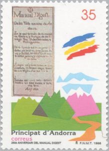 Sello: Chronical 'Manuel Digest' (Andorra, Administración EspañolaMi:AD ...