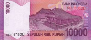 Banknote: 10,000 Rupiah (Indonesia(2000-2016 Issue) Wor:P-143e