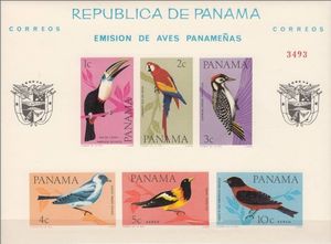 Stamp: Panamanian Birds (Panama(Endemic birds) Mi:PA BL42B