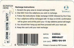 Phonecard: Mango - Juice Card 100 (Small Text) (Mobile Zimbabwe ...