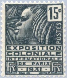 Stamp: Woman of the Fachi Tribe (France(International Colonial ...