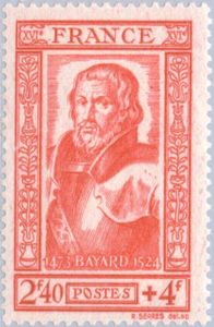 Stamp: chevalier Bayard (1475-1524) (France) (Famous people) Yt:FR 590 ...
