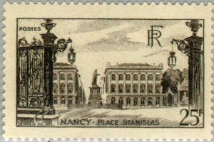 Stamp: Nancy: The Place Stanislas (France(Tourism 1946) Yt:FR 778,Mi:FR ...