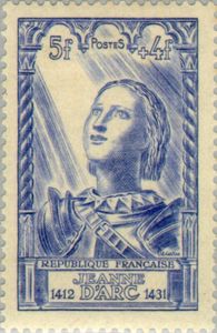 Stamp: Jeanne d'Arc (1412-1431) (France(Famous people (1946)) Yt:FR 768 ...