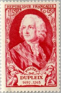 Stamp: Joseph François, Marquis Dupleix (1697-1763) (France(Famous ...