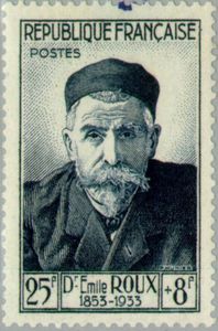 Stamp: Dr. Emile Roux (1853-1933) (France(Famous people (1954)) Yt:FR ...