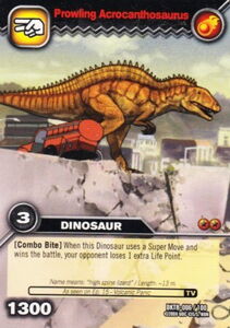 Game Card: Prowling Acrocanthosaurus (Dinosaur King TCG) (Series 2 ...