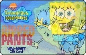 Gift Card: Sponge Bob (Walmart, United States of America(Movies ...