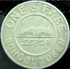 Ficha: Septa V.1 (Estados Unidos de América(Transport Tokens) Col:US-000082