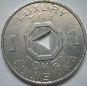 Token: Luxury tax (United States of America) (U.S.A. Tax Tokens) Col:US ...