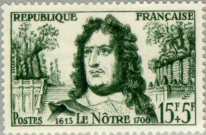 Stamp: Le Nôtre 1613 - 1700 (France) (Famous people) Yt:FR 1208,Mi:FR ...