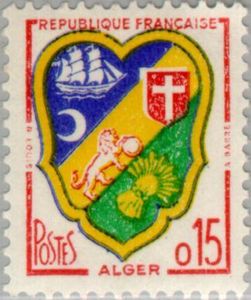 Stamp: Alger (France(Coat of Arms) Yt:FR 1232,Mi:FR 1276,Sn:FR 940,Sg ...